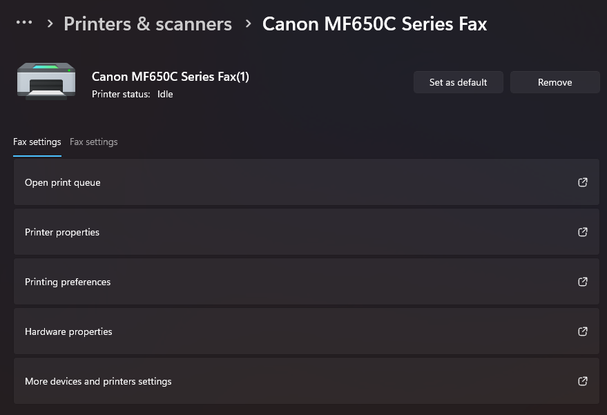 Solved: Canon MF650C Series (FAX) showing twice in Window... - Canon ...